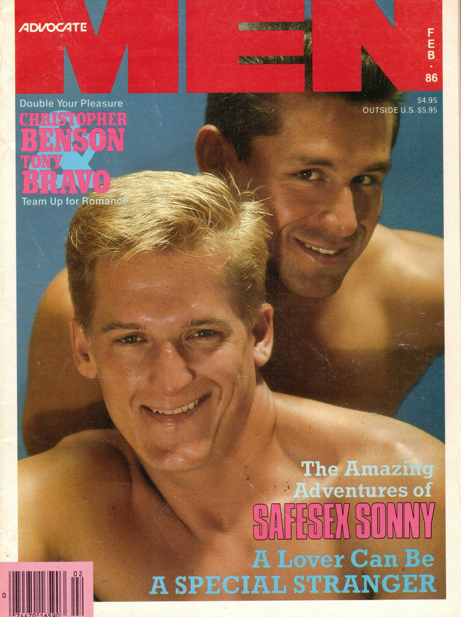 ADVOCATE Men / 1986 / February / Christopher Benson / Tony Bravo / Wil – Zeus Gay Boutik