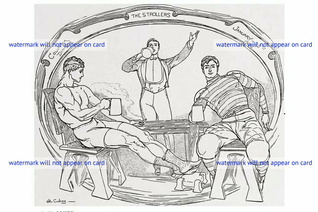 POSTCARD / CUSHING Otho / The Strollers, 1902 – Zeus Gay Boutik