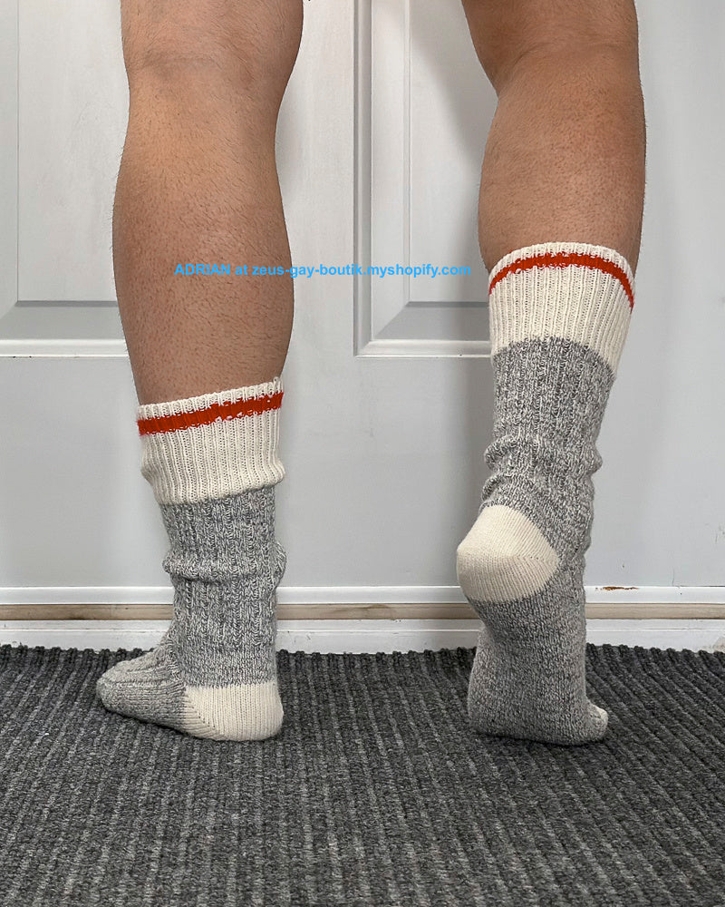 Socks / Canada / Grey + White + red – Zeus Gay Boutik
