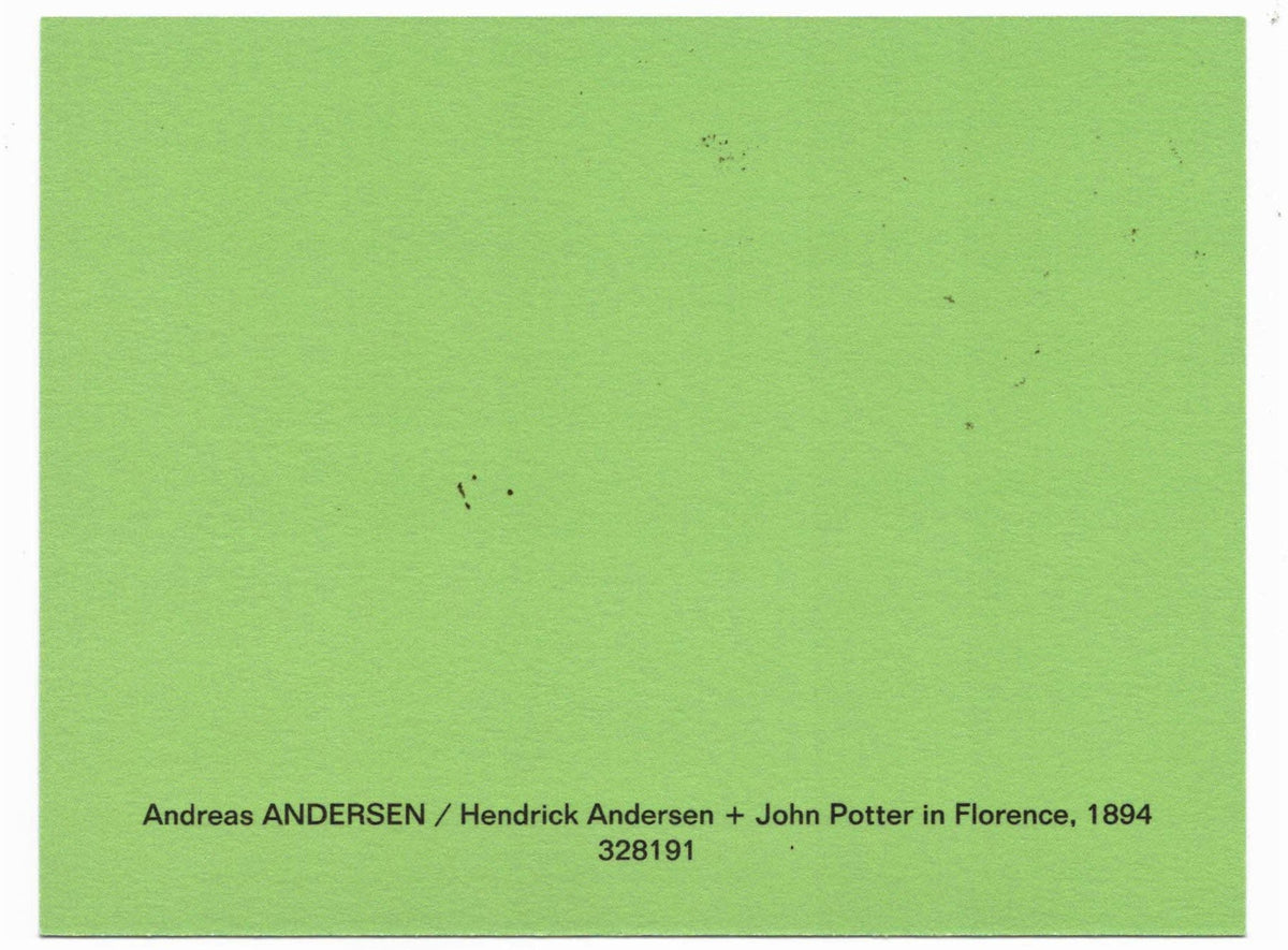 POSTCARD / ANDERSEN, Andreas / Hendrick Andersen + John Potter in Flor ...