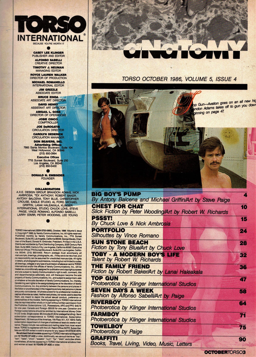 TORSO / 1986 / October / Julian Adams / J.W. King / Al Ford / Jeff Str ...