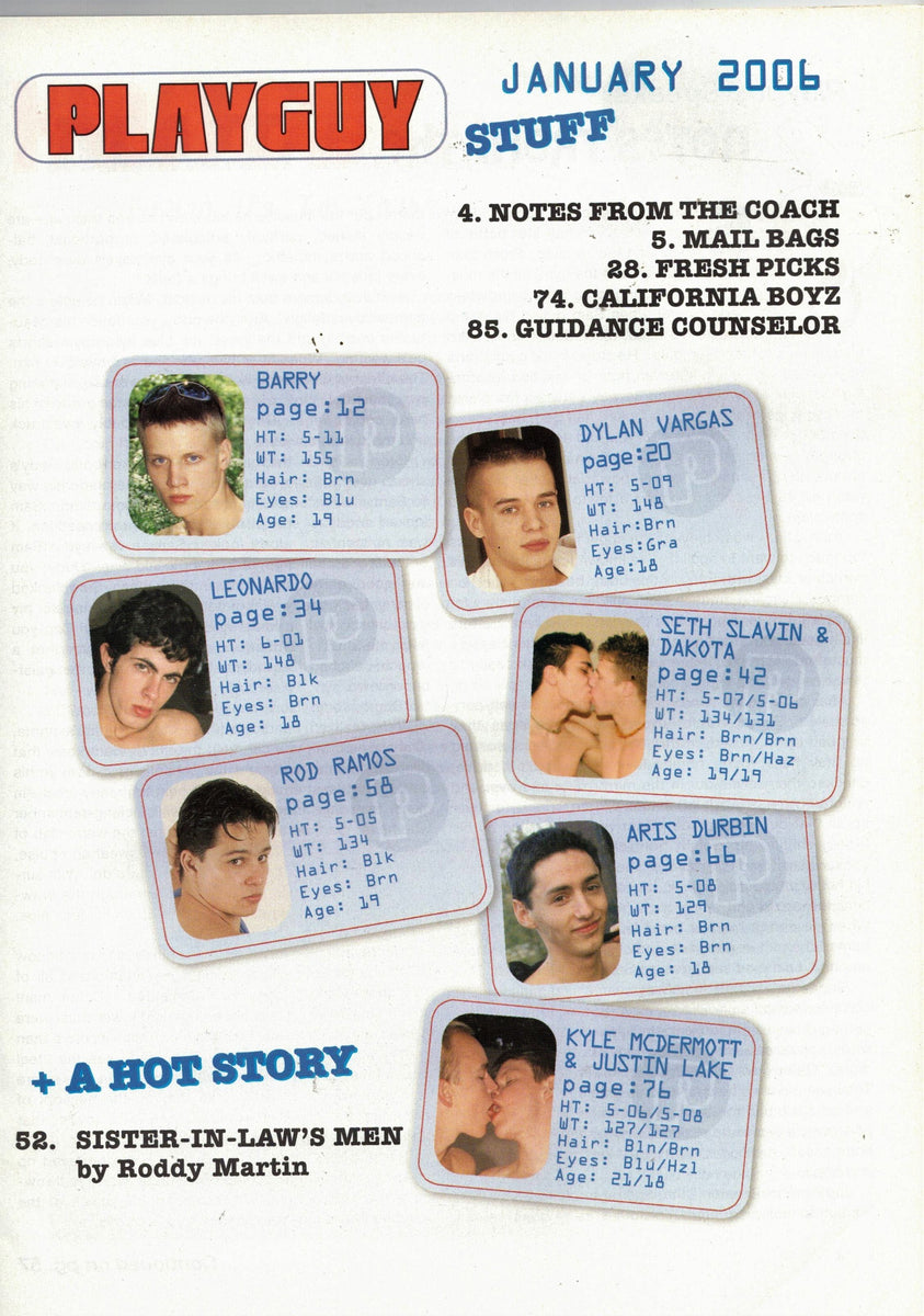 PLAYGUY / 2006 / January / Dylan Vargas / Seth Slavin / Aris Durbin ...