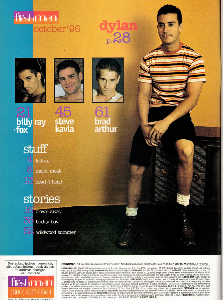 FRESHMEN / 1996 / October / Beau / Billy Ray Fox / Steve Kavla / Brad ...