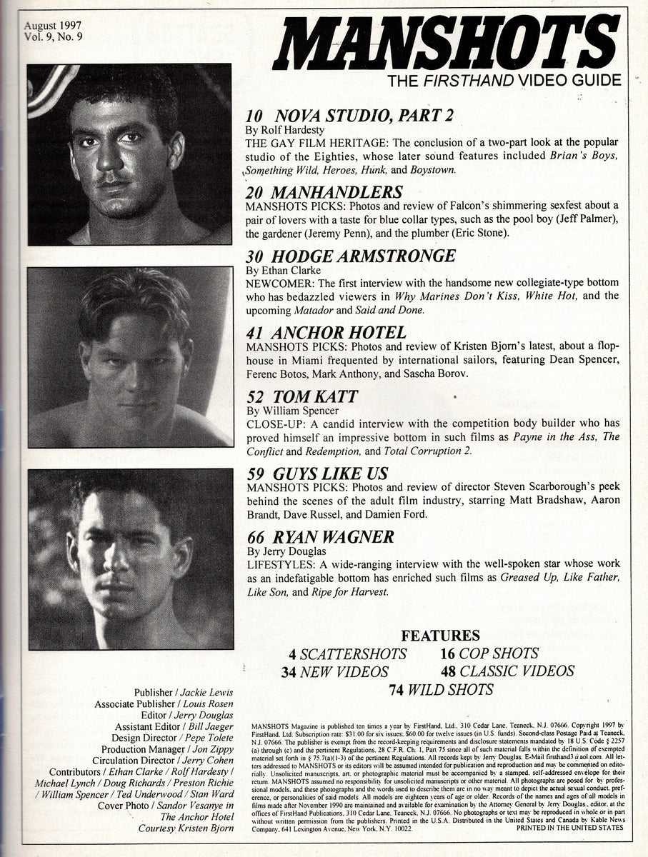 MANSHOTS / 1997 / August/Tom Katt / Ryan Wagner / Hodge Armstronge / R ...