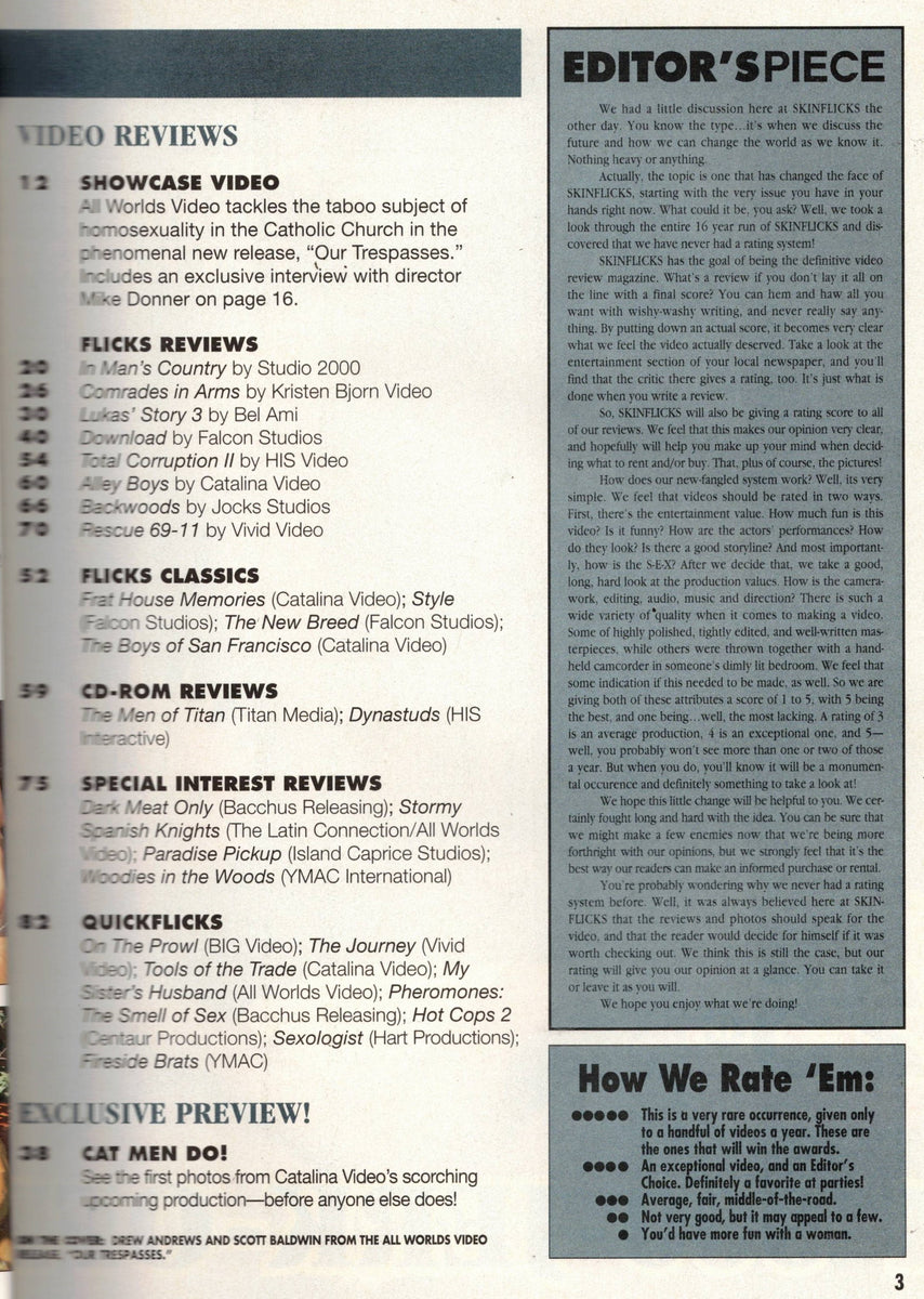 SKIN FLICKS / 1996 / November / Michel D'Amour / Eduardo / Sam Crocket ...