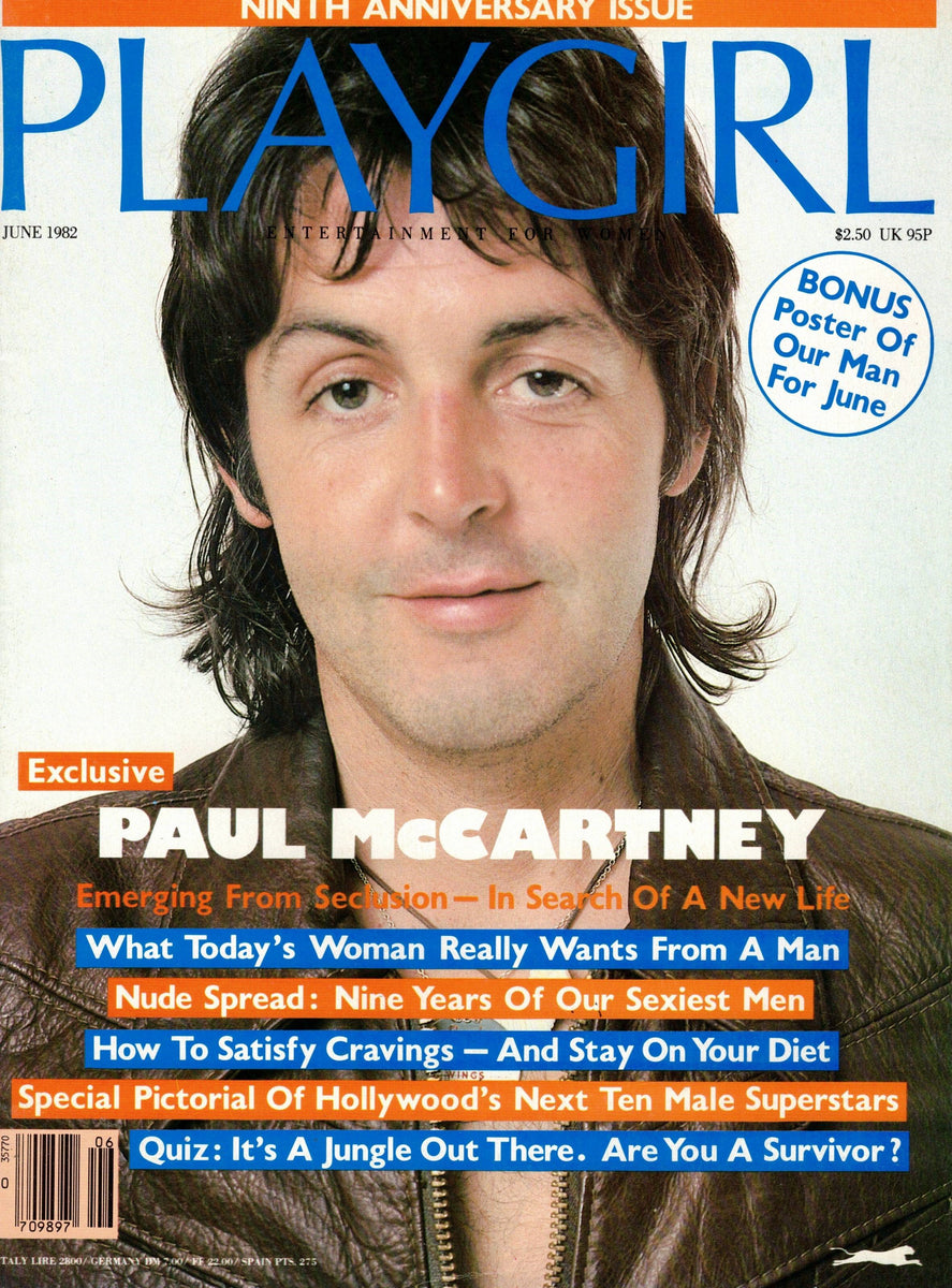PLAYGIRL / 1982 / June / Paul McCartney / Gore Vidal / Matt Lattanzi / – Zeus Gay Boutik
