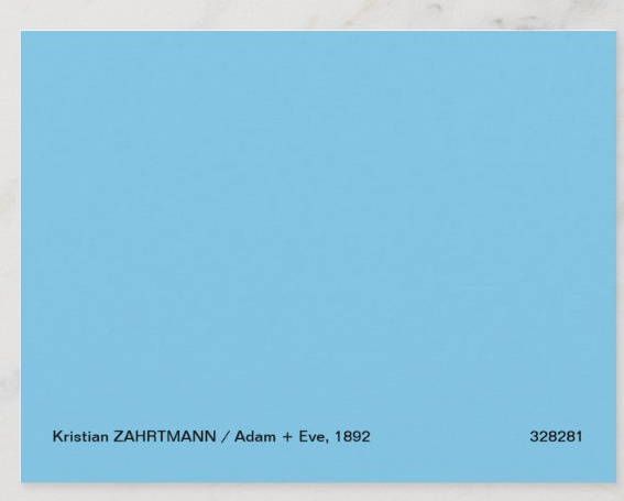 POSTCARD / ZAHRTMANN, Kristian / Adam + Eve, 1892 – Zeus Gay Boutik