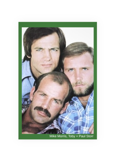 POSTCARD / Mike Morris, Toby + Paul Storr – Zeus Gay Boutik