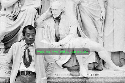 POSTCARD / James Baldwin + William Shakespeare monument / Allan Warren ...