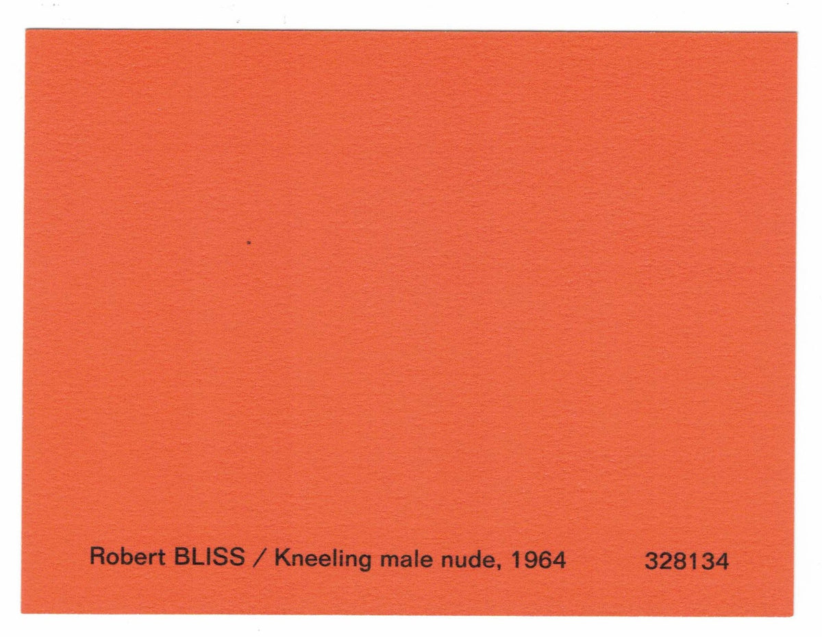POSTCARD / BLISS, Robert / Kneeling Male Nude, 1964 – Zeus Gay Boutik